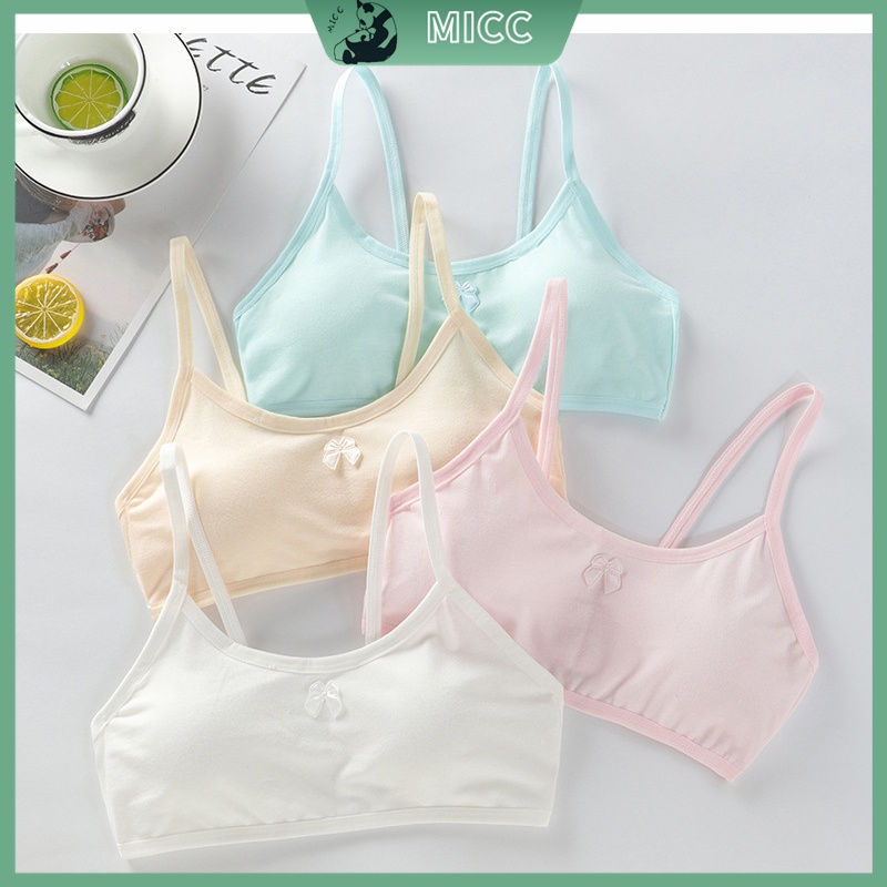 7-14Y Girls Bra-Soft Cotton Teenage Comfortable Young Girl Puberty ...