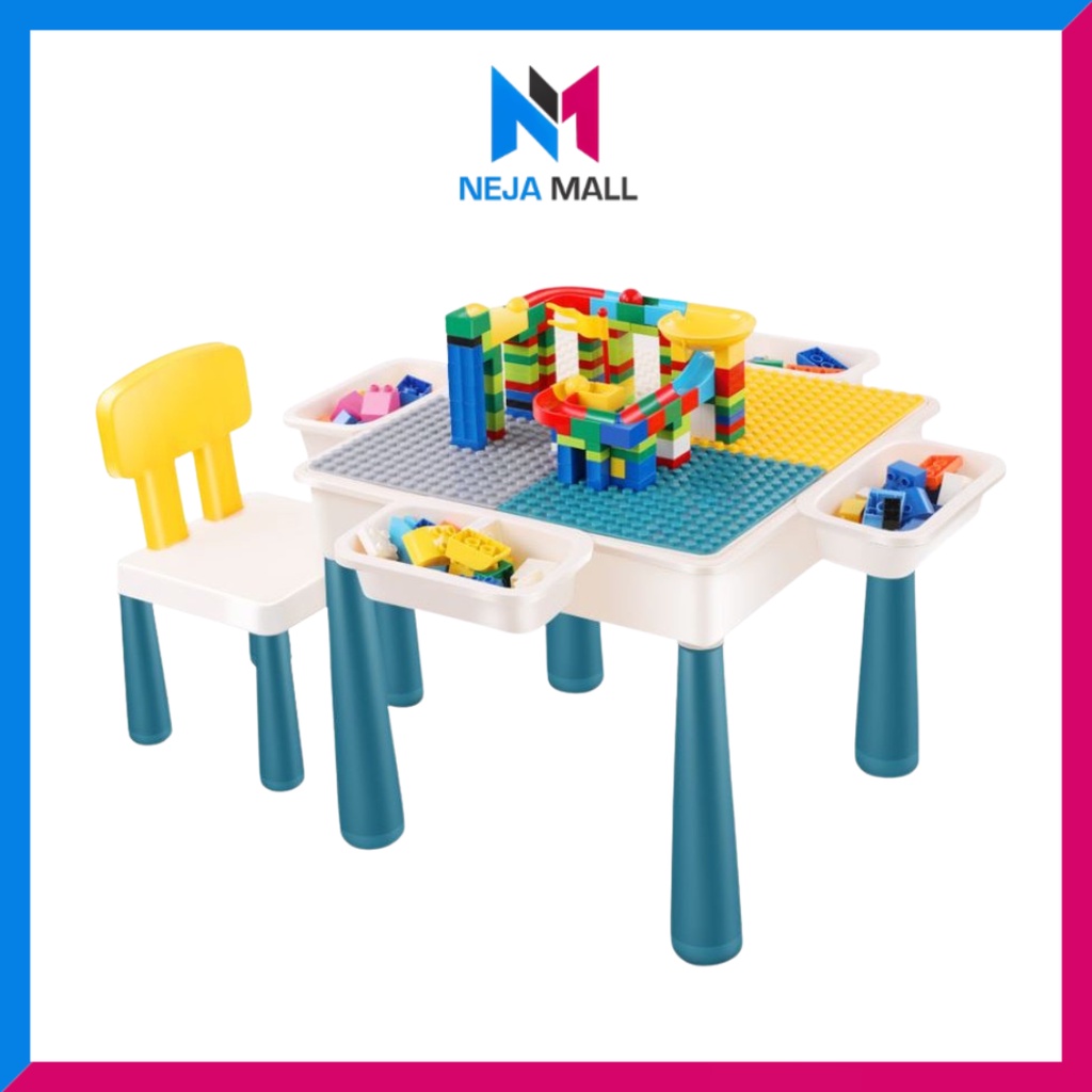 NEJA Ready Stock Large Duplo Block Table Building Blocks Kids Bricks ...