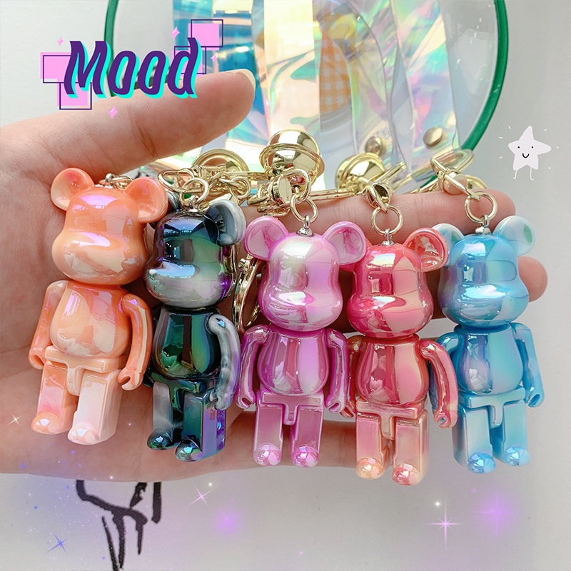 Colorful Cartoon Bearbrick Gloomy Keychain Bag Pendant Birthday Present ...