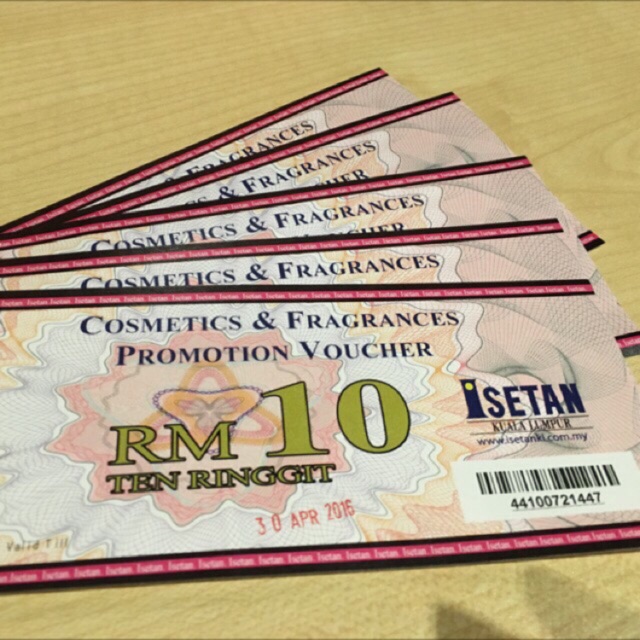 RM50 iSetan Cosmetics and Fragrances Voucher | Shopee Malaysia