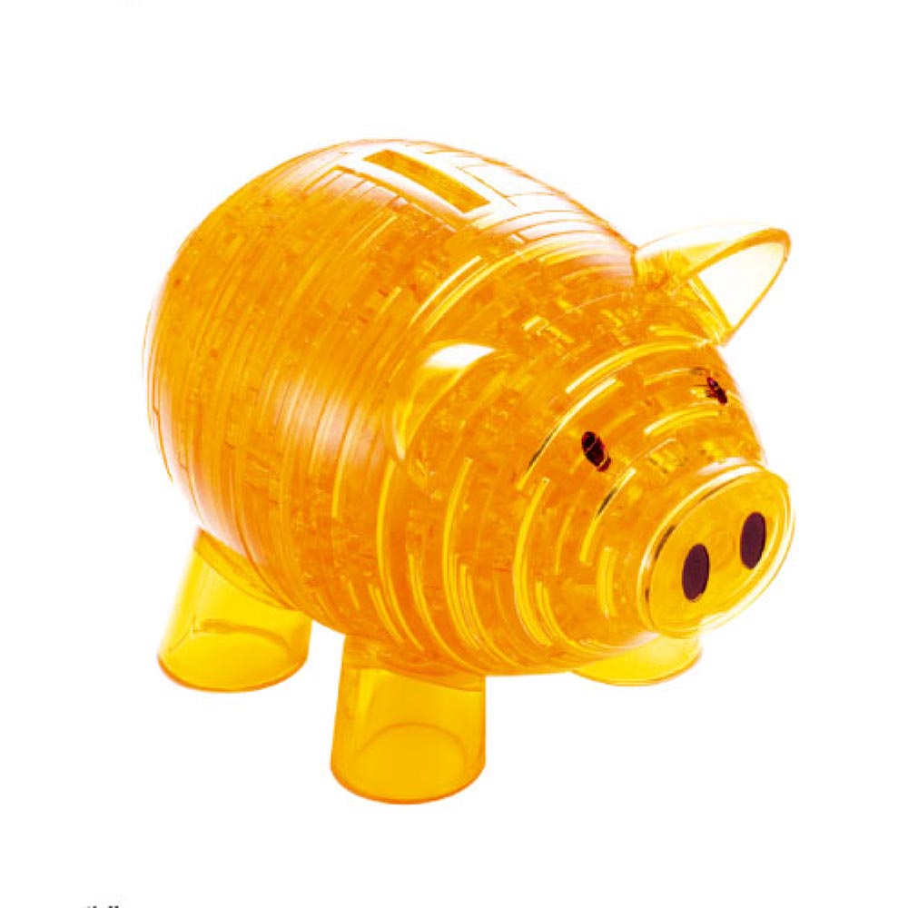 Crystal Puzzle - Piggy Bank (Gold) | Shopee Malaysia