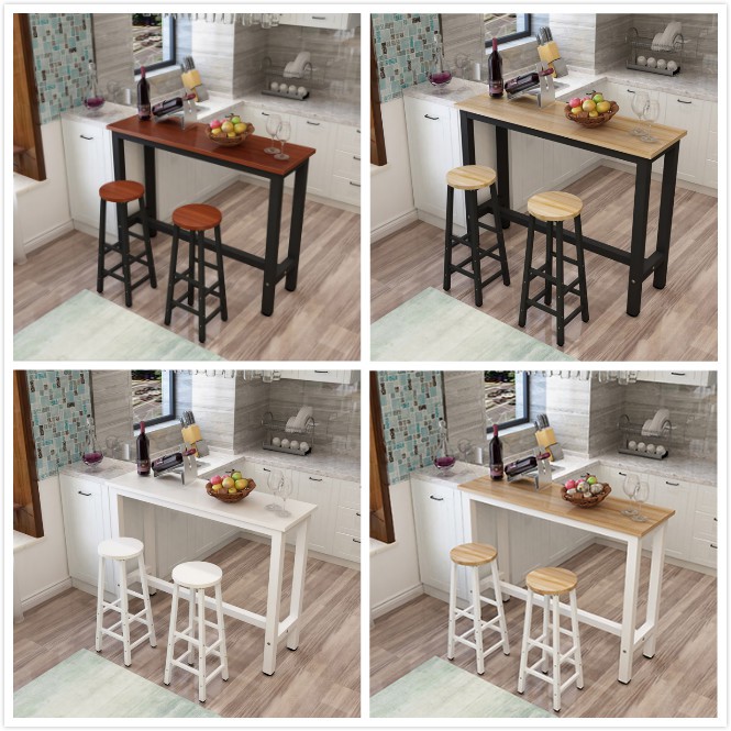 🔥Ready Stock🔥 NEW Simple Long High Table Bar White Black Table Home ...