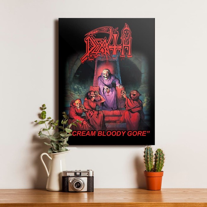 Death Scream Bloody Gore Wall Decoration Death Metal Poster Decoration ...