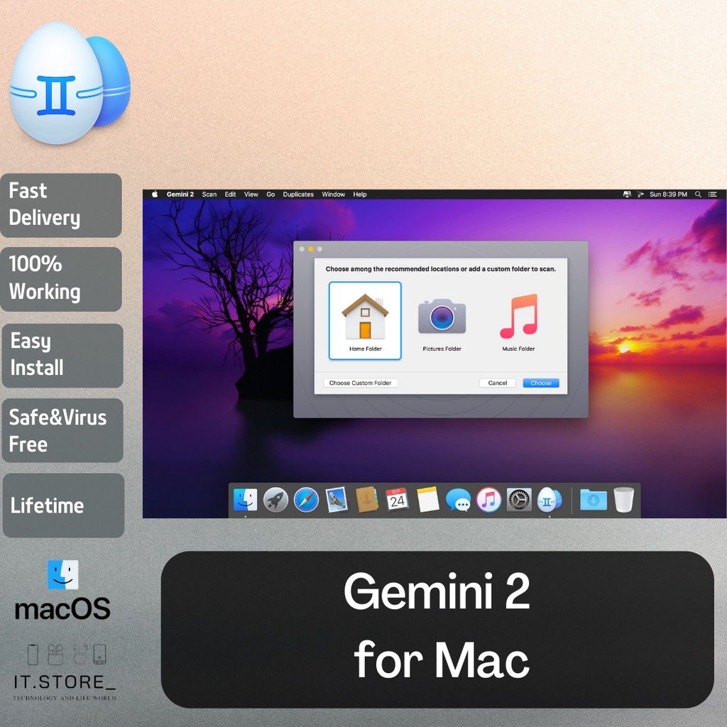 Gemini 2 Lifetime for Intel and M1 Chip Apple Silicone MacOs/Macbook ...