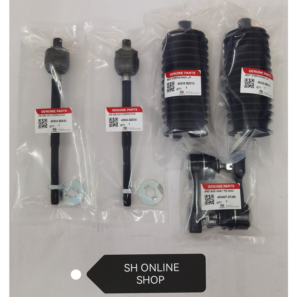 Tie Rod End+Rack End+Steering Boot Cover (OEM) for Perodua Viva (1 SET ... Tie Rod End+Rack End+Steering Boot Cover (OEM) for Perodua Viva (1 SET ...