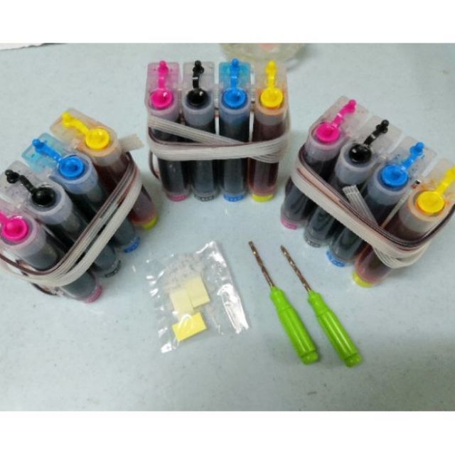 CISS External INK TANK with accessories for canon printer with drill 4 ...