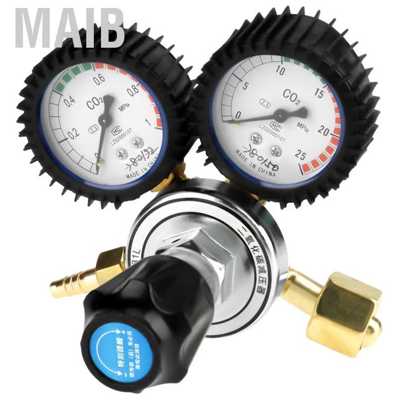MaiB CO2 Bottle Regulator Carbon Dioxide Welding Pressure Reducer G5/8 ...