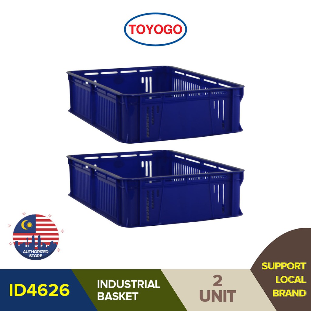 Toyogo Industrial Stackable Basket Bakery Food Tray Container 4626 (16L ...