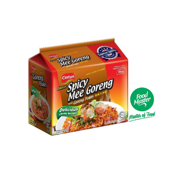 Cintan Instant Noodles ~ Spicy Mee Goreng Flavour 75g x 5 pkt ( Free ...