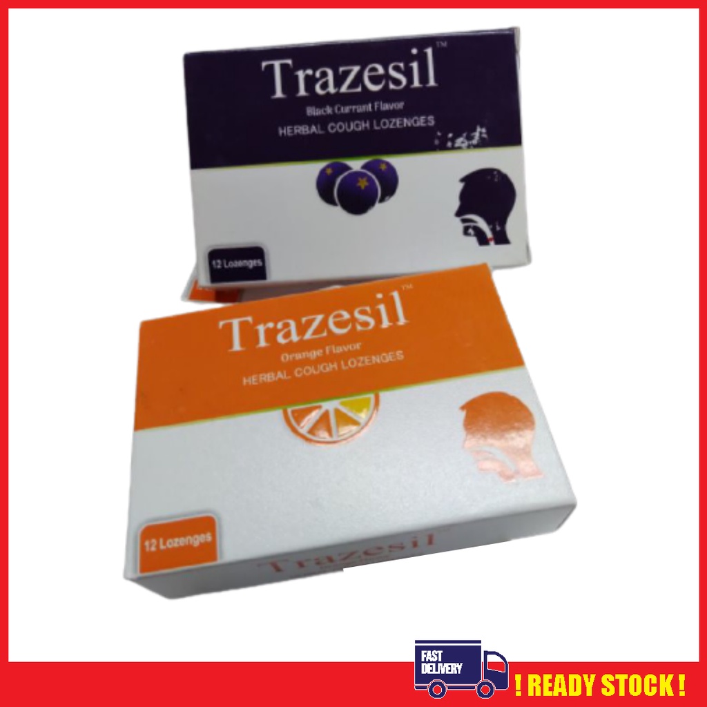 Trazesil Orange Flavor Herbal Cough Lozenges 12's | Shopee Malaysia