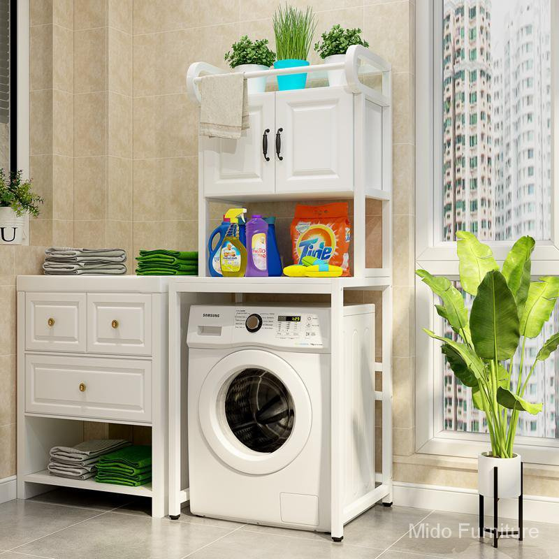 Washing machine shelf storage rack drum lid washing machine above rack ...