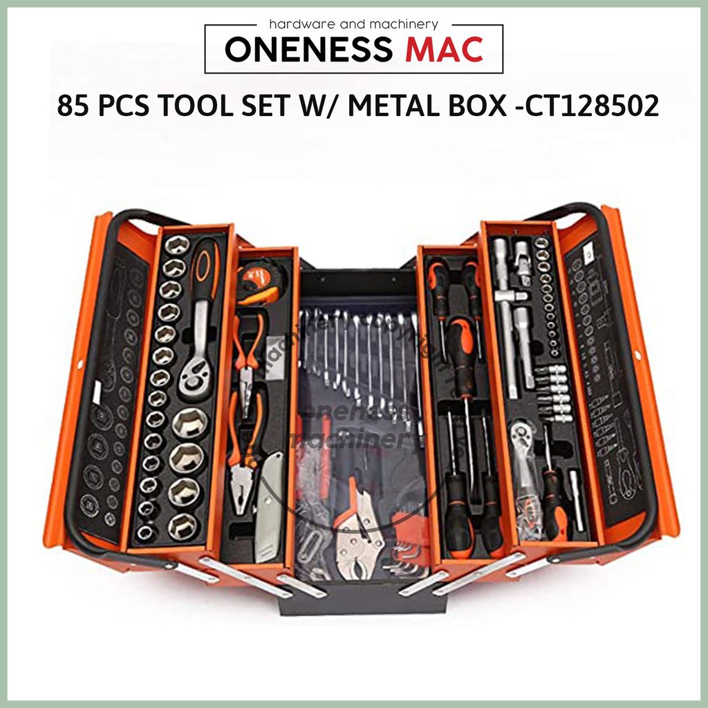 85 PCS TOOL SET W/ METAL BOX -CT128502 | Shopee Malaysia