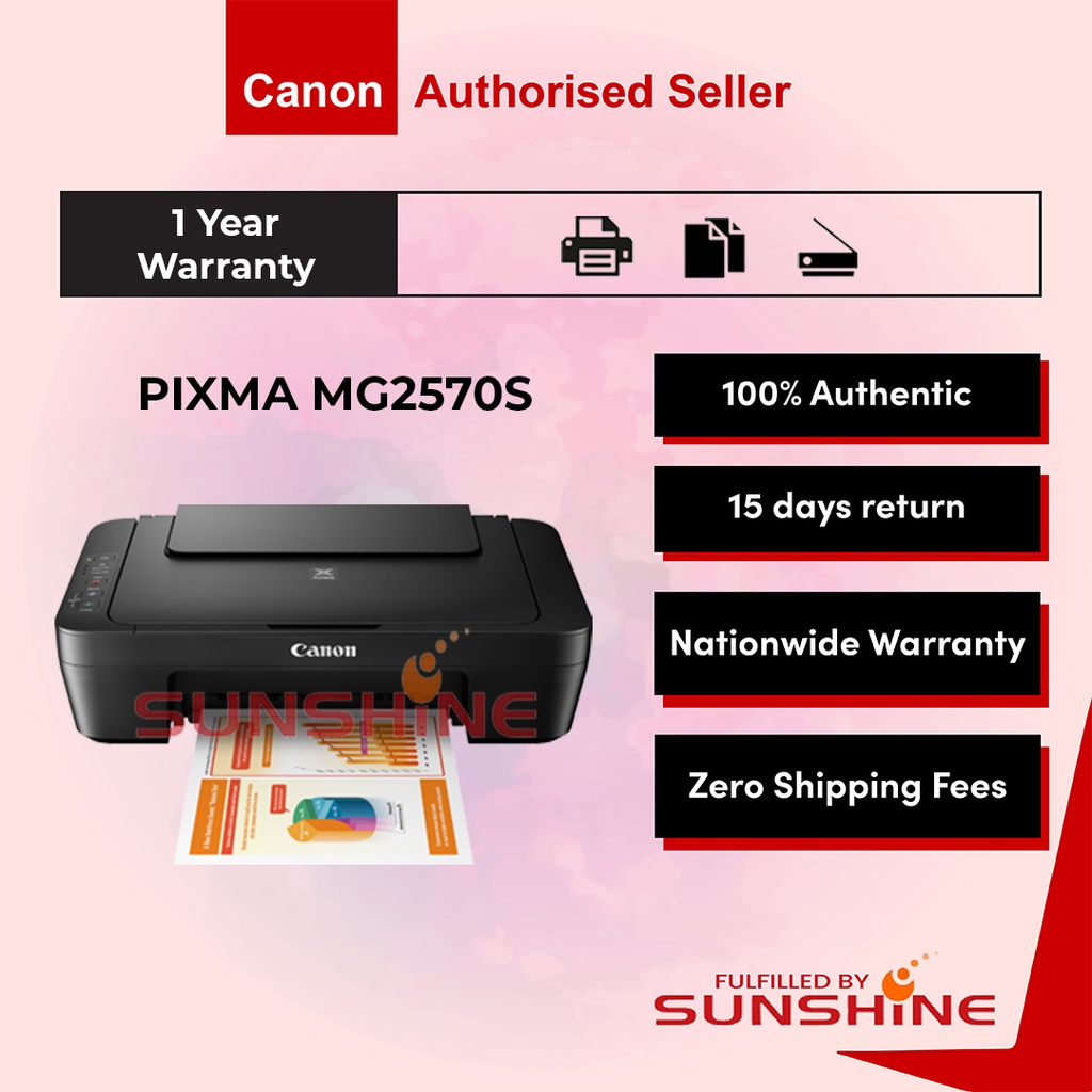 Canon Pixma MG2570S Affordable 3 In One Printer | Shopee Malaysia
