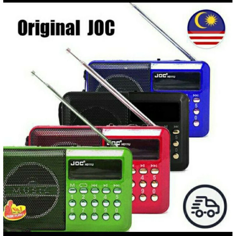 JOC DOUBLE SPEAKER RADIO (BOLEH MASUK MEMORY CARD SURAH) JOC DOUBLE ...