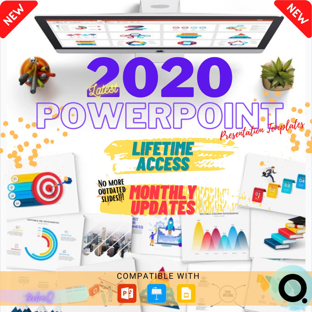 PowerPoint 2020 Presentation Templates - Lifetime Access - Monthly ...