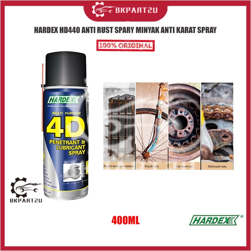 HARDEX HD440 WD40 ANTI RUST SPARY MINYAK ANTI KARAT SPRAY MULTIPURPOSE ... HARDEX HD440 WD40 ANTI RUST SPARY MINYAK ANTI KARAT SPRAY MULTIPURPOSE ...