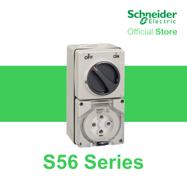 Schneider Electric S56 Switched Socket Outlet 500V 32A 4R IP66 Grey | Shopee Malaysia