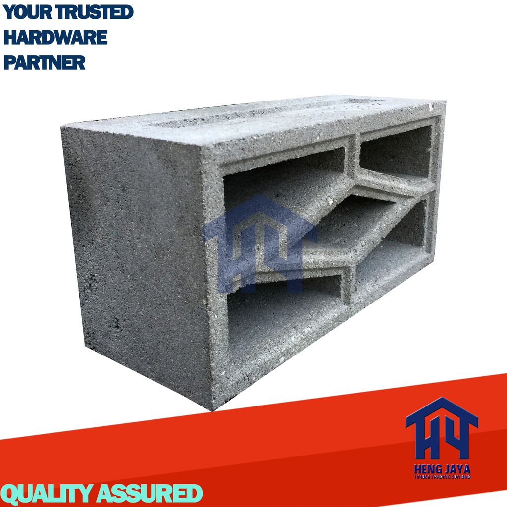 Ventilation Bricks Diamond 5"(W) x 6"(H) x 12"(L) / BATU BUNGA PUTIH ...