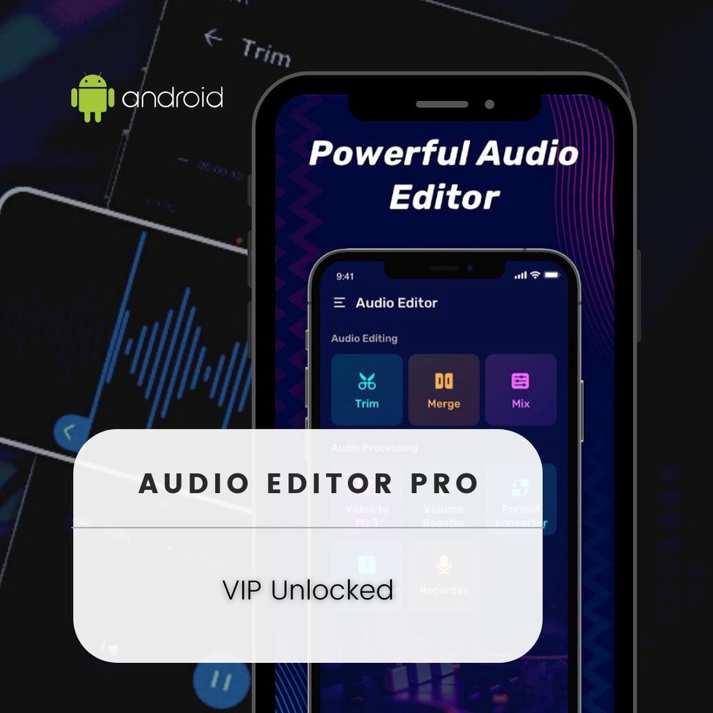 Audio Editor Pro- Android App (VIP Unlocked) | Shopee Malaysia