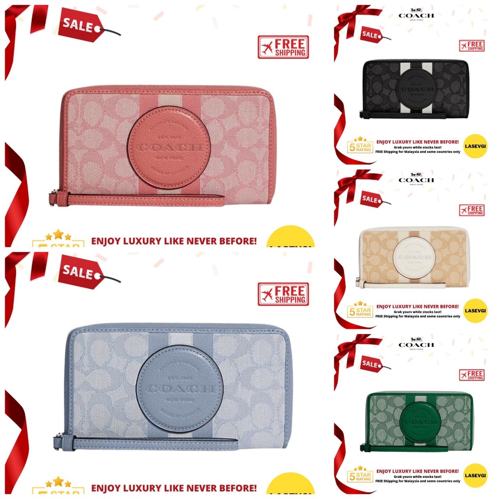 Original Sale!Coach Dempsey Large Phone Wallet in Signature Jacquard ...