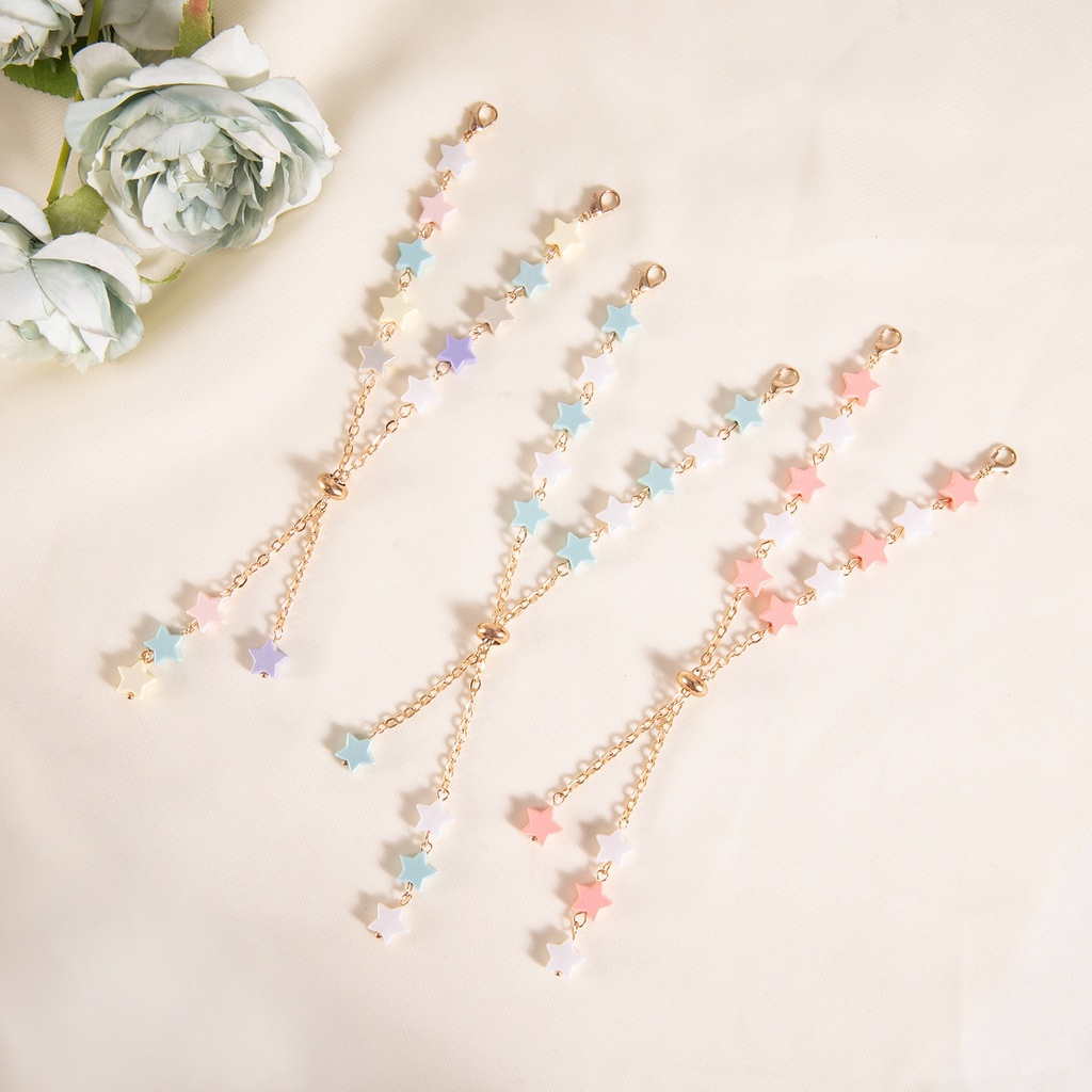 New Mask Chain for Hijab/Adjustable Mask Chain/ Bracelet/Macaron color ...