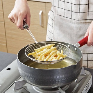 Stainless Steel Kitchen Frying Strainer Alat Penapis Ikan Goreng Besi ...