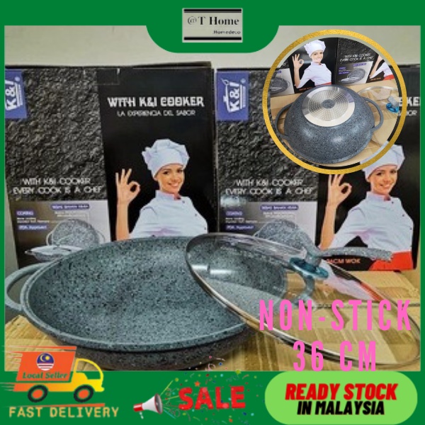 Kuali Non-Stick K&I Germany KUALI BATU / STONE Periuk Rendang Periuk ...