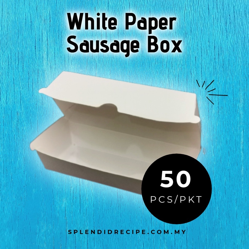 White Paper Sausage Box (50 pcs) | Shopee Malaysia