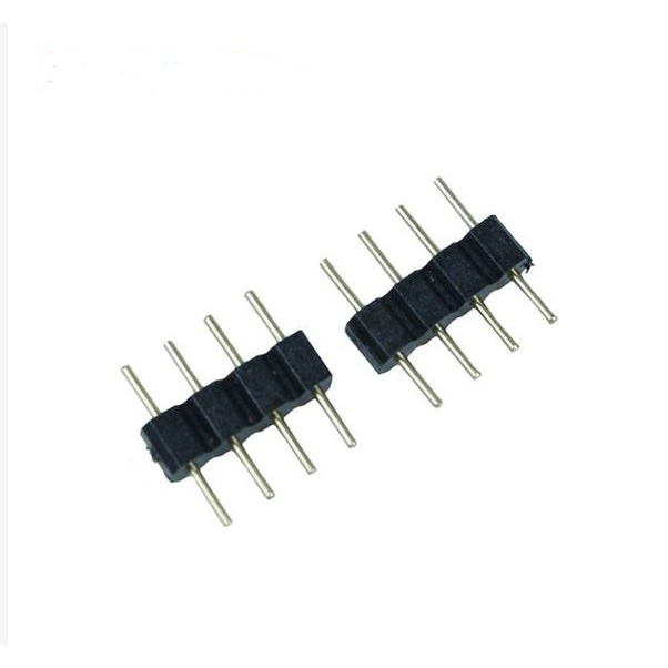 A+E 2pcs/lot LED Connector Adapter 4Pin Needle Male Type Double 4 Pin ...