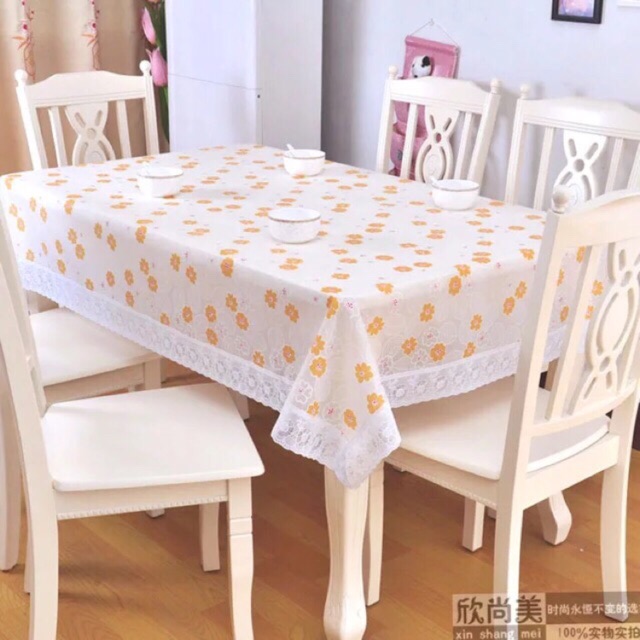 Alas meja lace PVC plastik tebal | Shopee Malaysia