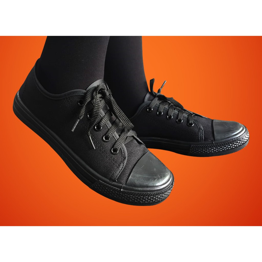 Kasut Sekolah Hitam Tali Grampian | Shopee Malaysia