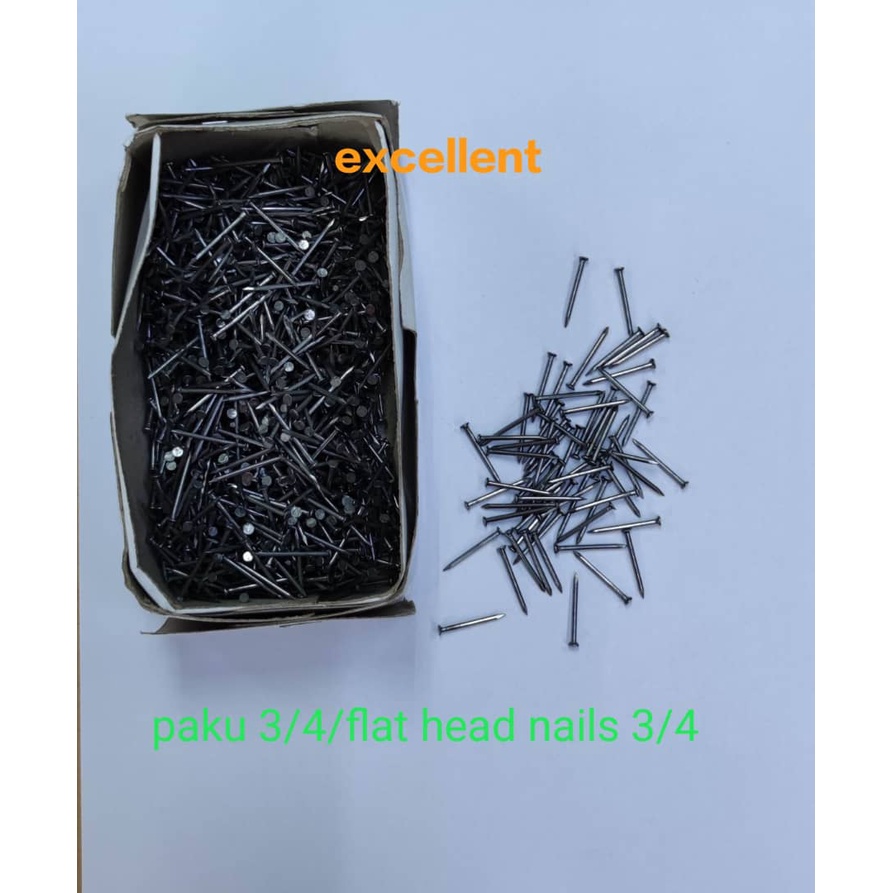 3/4" Wire Nail / Ceiling Nail / Paku siling/0.4kg+- | Shopee Malaysia