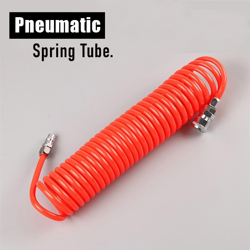 Spring Hos Tekanan Udara Pu Spring Recoil Spiral Air Pressure Hose Tube ...