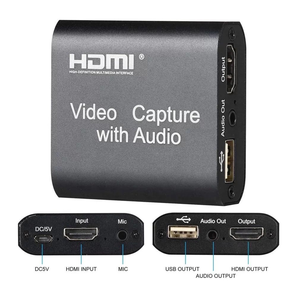 HDMI Video Capture Device 1080P with Audio+Video Capture Disk Game ...