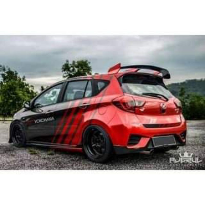 perodua myvi 2018 g3 mz spoiler (add on oem spoiler) betong bodykit ...