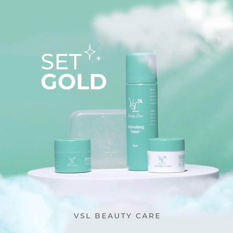VSL (READY STOCK) SET GOLD UNTUK KULIT NORMAL/KERING / JERAGAT/ BINTIK ...