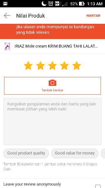 IRIAZ Mole cream KRIM BUANG TAHI LALAT KUTIL BIJI KOLESTEROL | Shopee ...