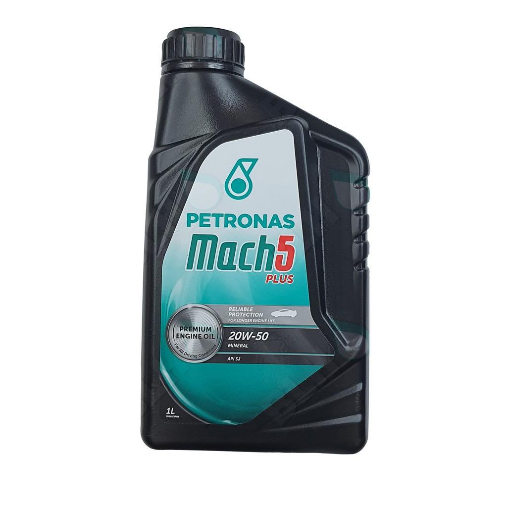 PETRONAS Mach 5 Plus 20W-50 API SJ Mineral Engine Oil - 1L | Shopee ...