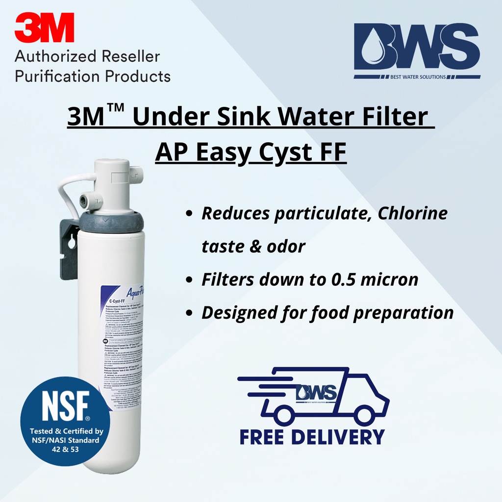 3M Under Sink Water Filter AP Easy Cyst FF For Food Preparation ( 3M ...