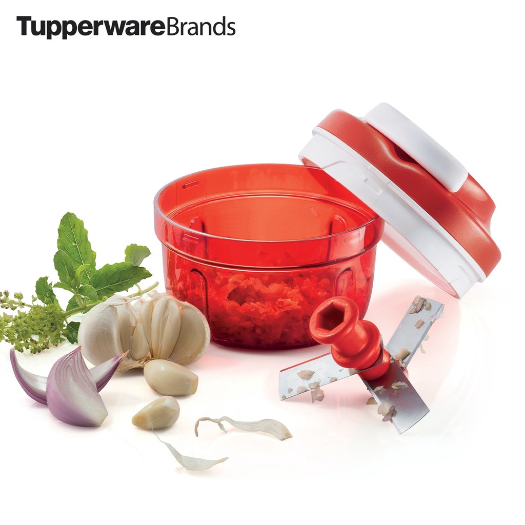 Tupperware Turbo Chopper / Mesin Pengisar Sayuran (1) 300ml | Shopee ...