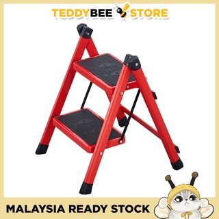 58cm Tangga Lipat Mudah Alih Foldable Aluminium 2 Step Foldable ...