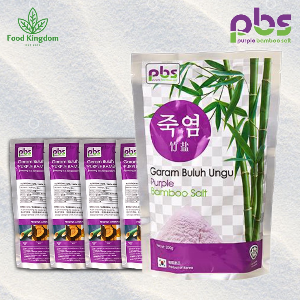 Bamboo Salt PBS Purple Garam Buluh Ungu紫竹盐 200g Cooking Salt 调味 ...