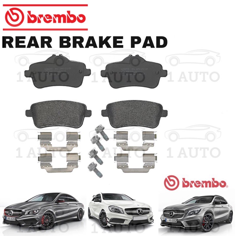 GENUINE BREMBO REAR BRAKE PAD MERCEDES W176 A45 AMG 4MATIC W117 A45 AMG ...