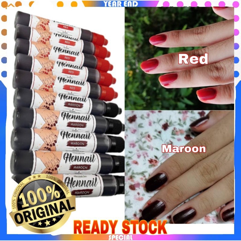 ♥♥ hennail inai kuku instant 💯 original hq / henna viral 30ml easy peel ...