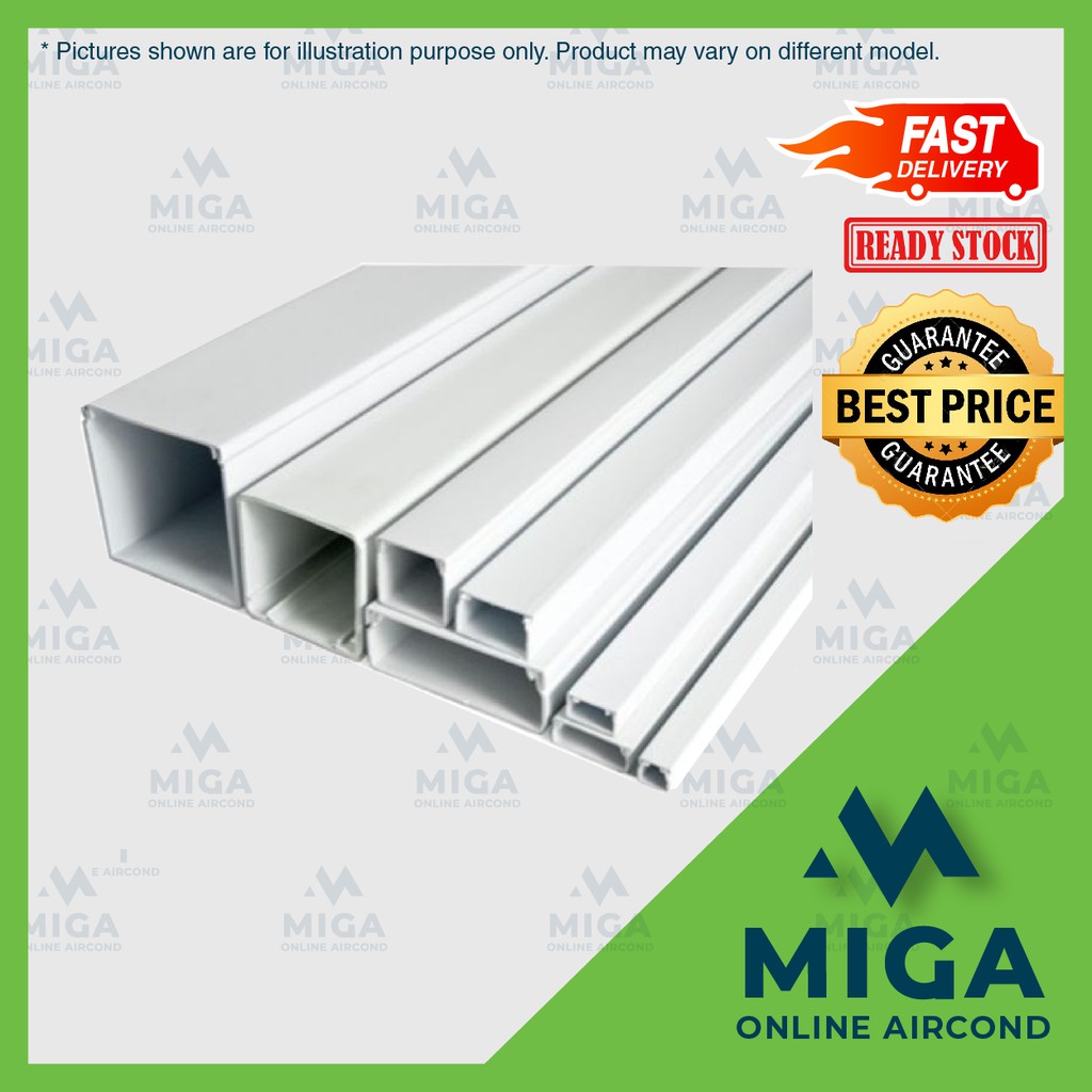 [ MIGA ] WIREMAN PVC MODULAR TRUNKING / CASING (6FT) | Shopee Malaysia