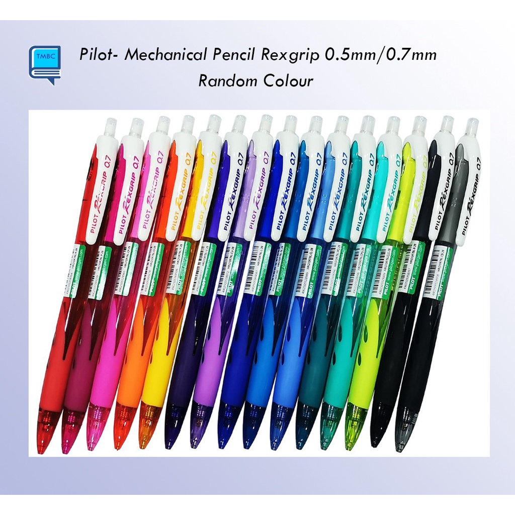 Pilot- Rexgrip Mechanical Pencil- 0.5mm/0.7mm (Random Colour) | Shopee Malaysia
