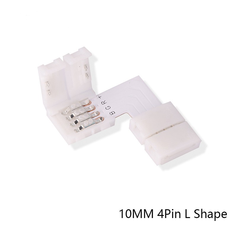 A+E Quality10mm Connector 4 Pin L Shape PCB Solderless Connector Strip ...