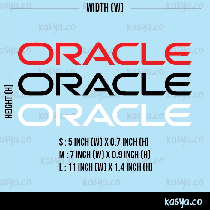 ORACLE LOGO custom vinyl decal cutting sticker | Shopee Malaysia