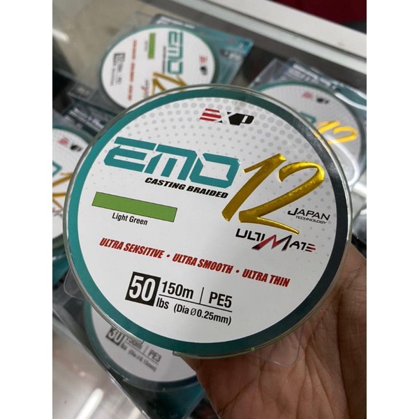 EMO 12 ULTIMATE JAPAN TECH BRAIDED LINE 150m | Shopee Malaysia