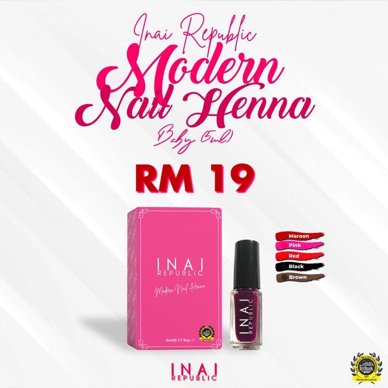 INAI REPUBLIC - BABY MODERN NAIL HENNA 5ML | Shopee Malaysia